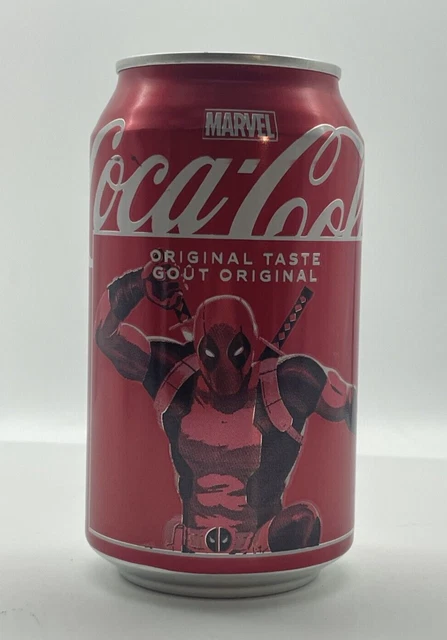 2024 COCA-COLA ORIGINAL DEADPOOL Empty Can Marvel Limited Edition 355ml ...