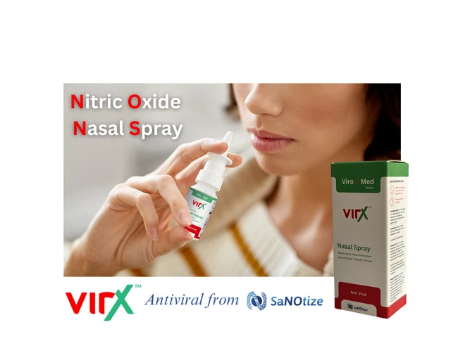 VIRX (AKA ENOVID) Nitric Oxide Nasal Spray, Anti viral from SaNOtize ...