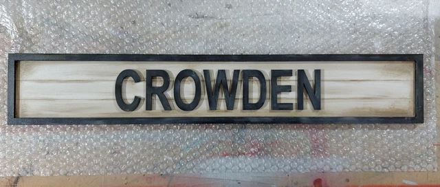 REPLICA SCALE CROWDEN Signal Box Nameboard £56.00 - PicClick UK