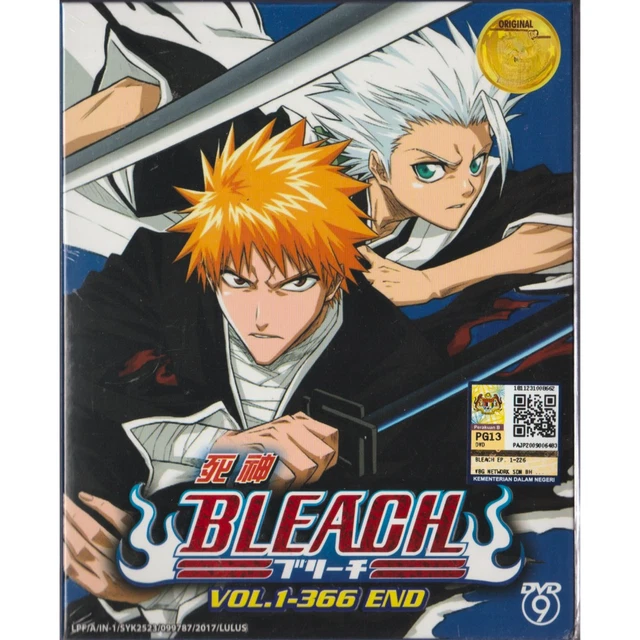 BLEACH - SÉRIE Tv Complète Dvd (1-366 Fin D'épisode) Lot De Sous-Titres ...