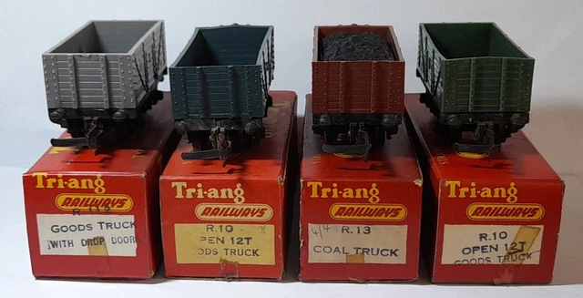 TRIANG OPEN 12T Goods/Coal Trucks ~ OO Gauge ~ Boxed $18.97 - PicClick AU