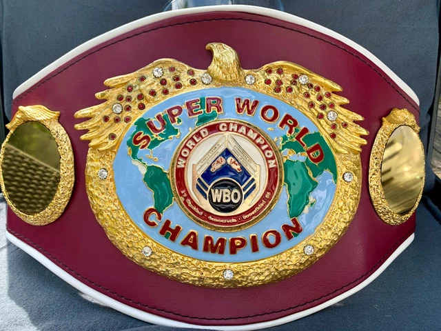 AUTENTICA CINTURA WBO Super World Champion, molto RARA, cintura boxe ...