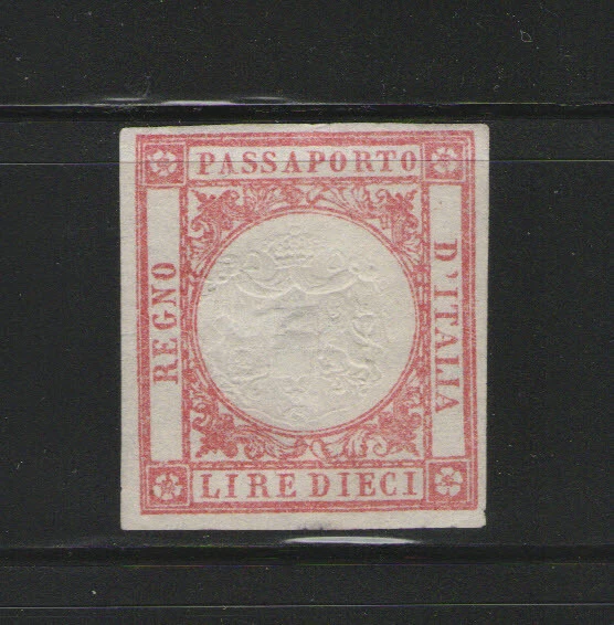 ITALY REVENUE MARCHE Da Bollo -Passaporti -18 Marca Pass. Regno D ...