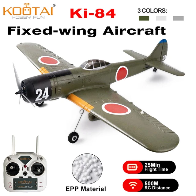 KI-84 RC PLANE RTF 2.4G 4CH Remote Controll Aircraft Fixed-wing for ...