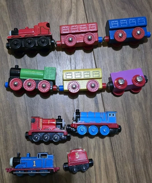 THOMAS THE TANK Engine Bundle x10 magnet characters Die Cast Wood £9.99 ...