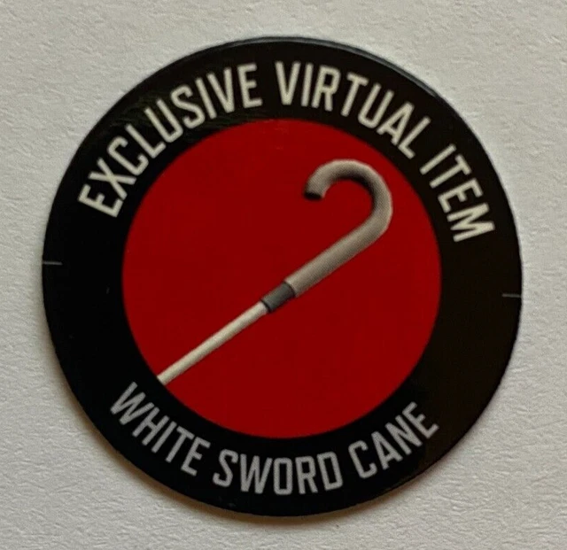Roblox White Sword Cane Exclusive Virtual Rare Toy Code Quick