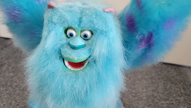 DISNEY PIXAR THINKWAY Toys Monsters Inc 11" Sulley Talking/Moving Room ...