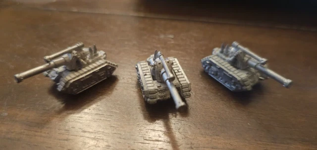 OLDHAMMER 1ST ED Epic Imperial Guard Basilisk X3 6mm 40K Warhammer OOP ...