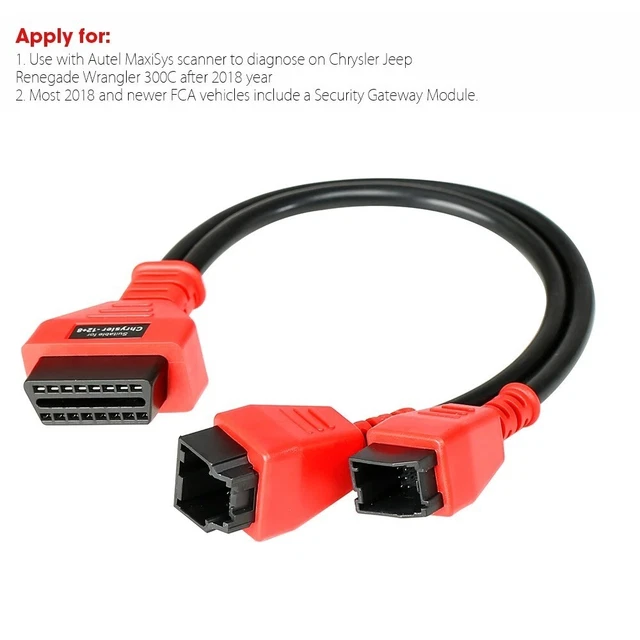 AUTEL 12+8 CONNECTOR New For Chrysler FCA programming Cable Works $85. ...