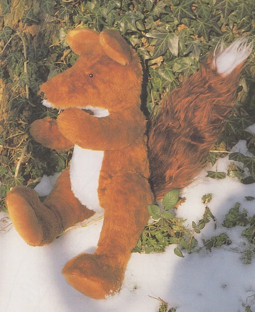 WILY OLD FOX~TOY Sewing Pattern + Enlarged Templates~Craft Book Extract ...