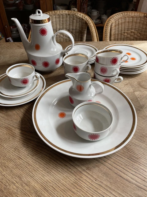 DDR KAFFEESERVICE HELENA * Henneberg 1777 * 70 er Retro Vintage komplett EUR 88,00 - PicClick DE