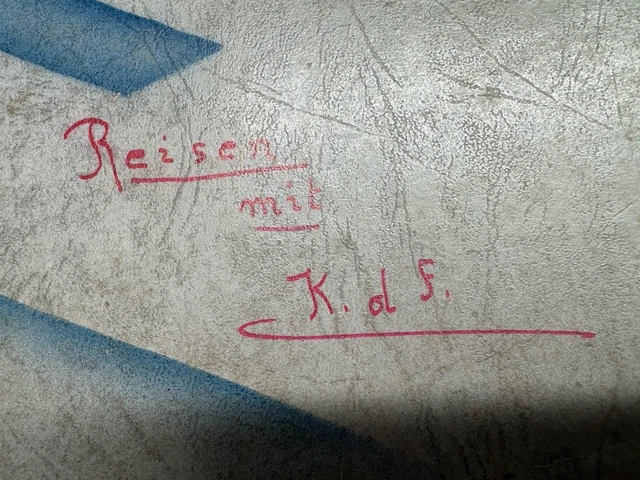 KDF SONDERZUG MIT Ansichts u Fahrkarten Reise 1934 u. 1937 Fotobuch ...