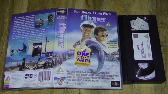 FLIPPER VHS VIDEO Tape Big Box Ex Rental CIC Paramount Universal £4.99 ...
