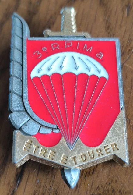 INSIGNE 3° RPIMA Régiment Parachutiste d'Infanterie de Marine Delsart ...