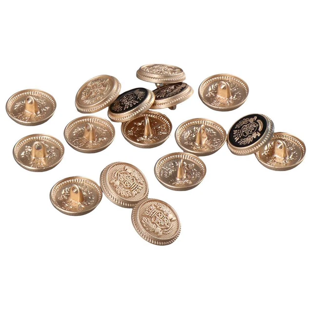 DIY CROWN BUTTON Copper Skin Metal buttons Button handle Crafts EUR 11 ...