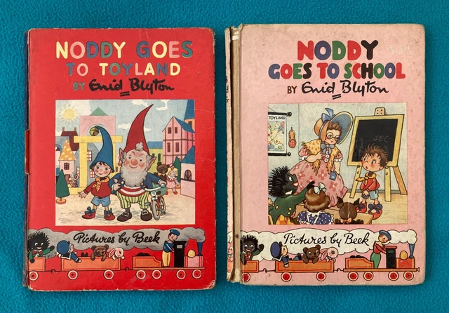 NODDY GOES TO School/Noddy Goes to Toyland £5.00 - PicClick UK