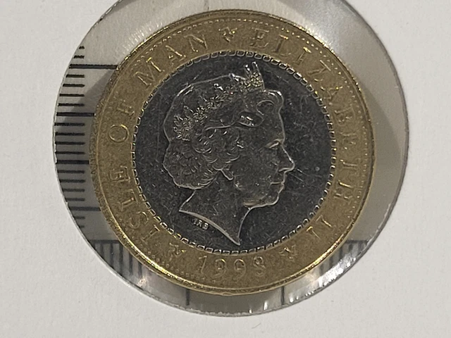 (L1182) 1998 ISLE of Man Two Pounds Coin - Vintage Car Rally £2 £3.30 ...