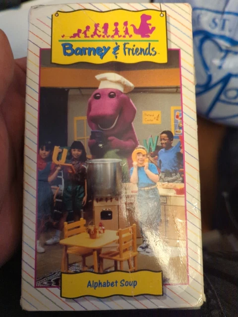 BARNEY & FRIENDS Alphabet Soup 1992 VHS Time Life Vintage Video Tape ...