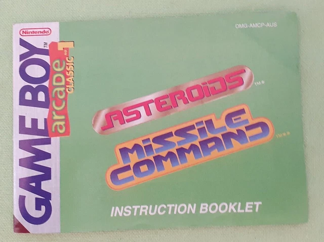PRE-OWNED NINTENDO GAME BOY ASTEROIDS MISSILE COMMAND - INSTRUCTION ...