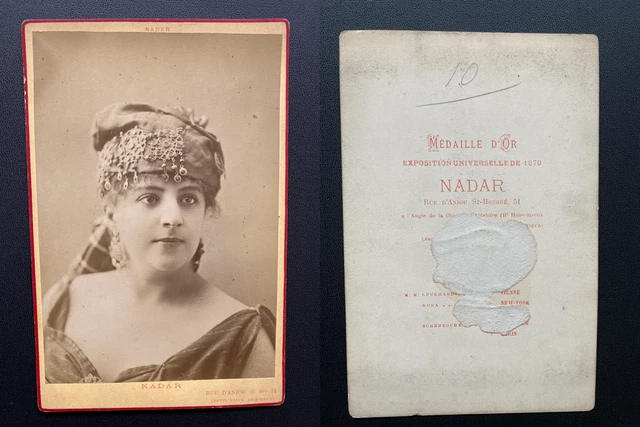 NADAR, MADEMOISELLE ARMANDE Cassive Vintage albumen print.Louise ...