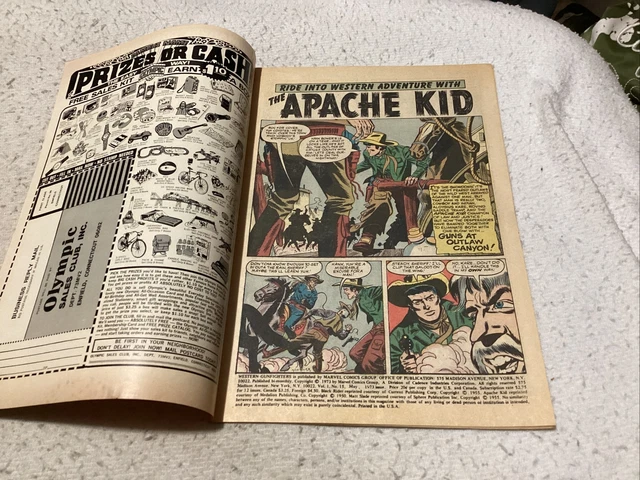 1973 MARVEL WESTERN Gunfighters #15 Black Rider Apache Kid Matt Slade ...