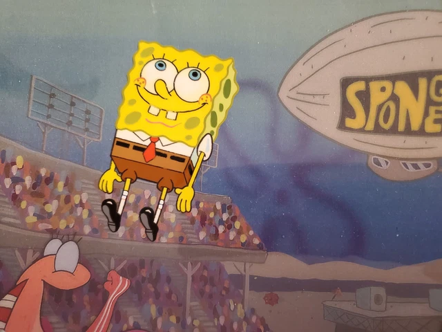 SPONGEBOB SQUAREPANTS ORIGINAL Production Cel Cell Animation Art Nm £ ...