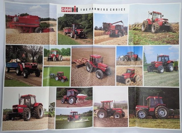 ORIGINAL CASE IH Agricultural Equipment Range Brochure/Poster, c 1991 ...