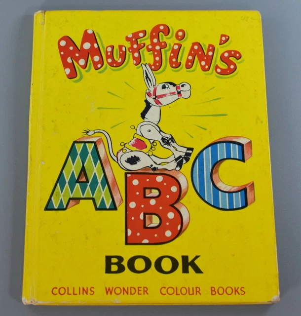 VINTAGE MUFFIN THE MULE ABC COLLINS WONDER COLOUR BOOK c1950 £17.99 ...