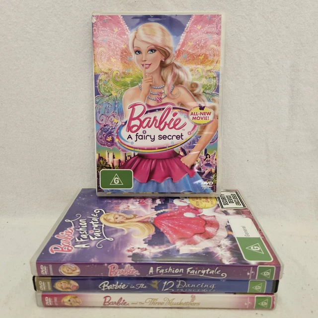 BARBIE DVD BUNDLE x 4 DVDs Assorted Popular Titles PAL Region 4 & 2 $36 ...