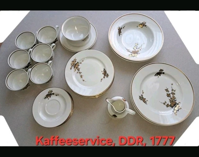 DDR KAFFEESERVICE 6-TEILIG, 1777, Helena, Henneberg Porzellan EUR 50,00 - PicClick DE