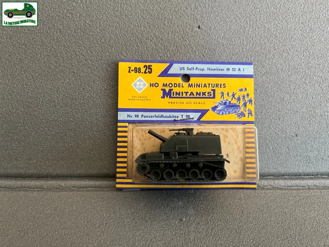 MINIATURE MILITARY ENGINE Tank Z-98.25 US Self-Prop M52A Roco Minitanks ...