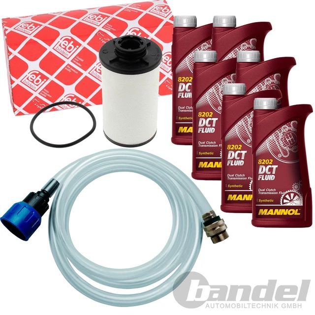 DSG ÖLWECHSELSET FEBI FILTER+6L DCT ÖL+SCHAUCH passend für 6-GANG DQ250 ...