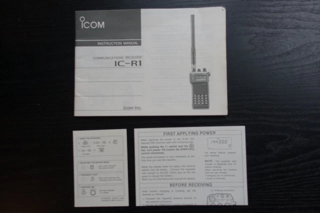 ORIGINAL ICOM INSTRUCTION Manual With Circuit Diagrams Comm Receiver IC ...