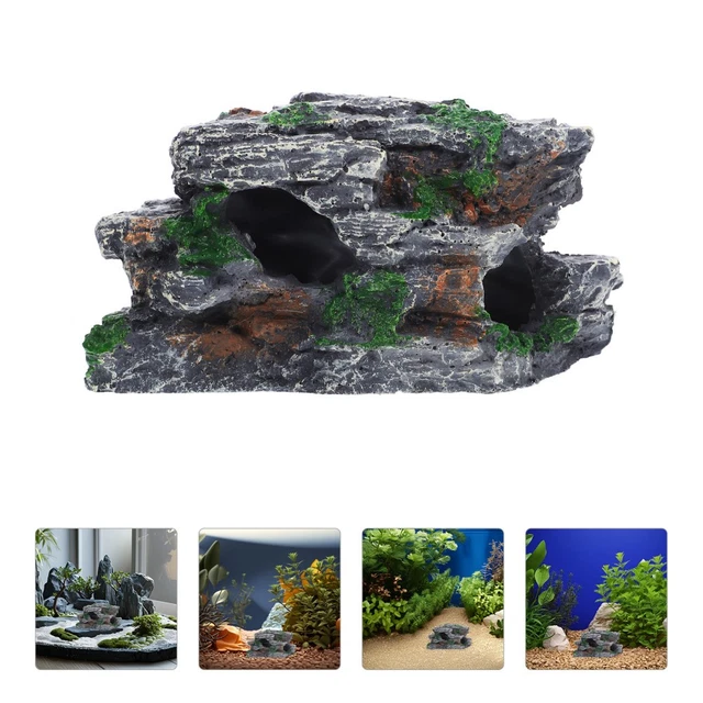 AQUARIUM STONE ORNAMENTS Ideal Betta Hideaway And Fish Tank Decor $28. ...