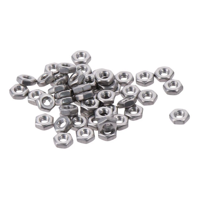 STAINLESS STEEL 304 Hex Nuts Fine Thread Metal Nuts High Hardness Hexagon Nut $15.94 - PicClick AU