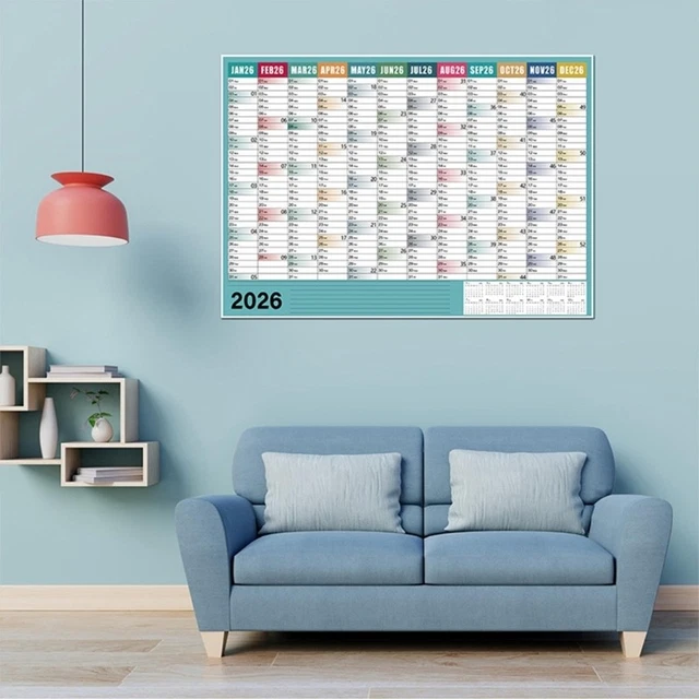 2026 WALL CALENDAR Complete with Reference Pages Holiday List and Note ...