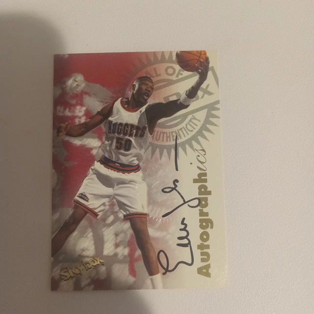 ERVIN JOHNSON DENVER Nuggets Skybox Autographics Nouvelle-Orléans ...