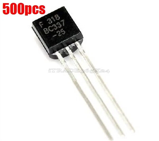 500PCS BC337 BC337-25 Transistor Pnp 45V 0.5A New Ic uq $10.44 ...