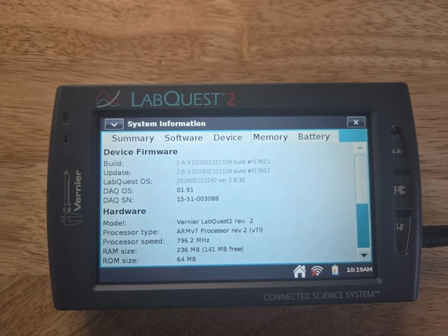 VERNIER LABQUEST 2 BRAND NEW w/ Temperature Probe/ Bundled in original ...