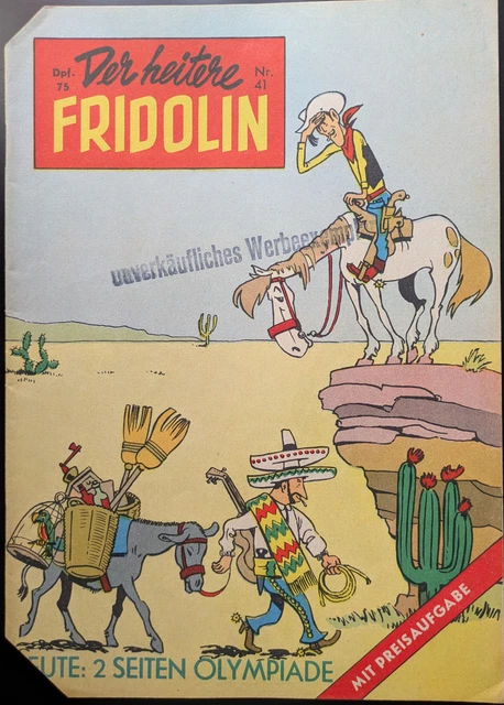 DER HEITERE FRIDOLIN Band Nr. 41 - Alfons Semrau Verlag - Originalheft ...