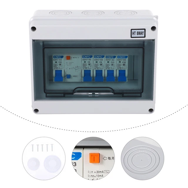 ABS AIR SWITCH Residual Breaker Protection Ip54 Miniature Circuit £32. ...