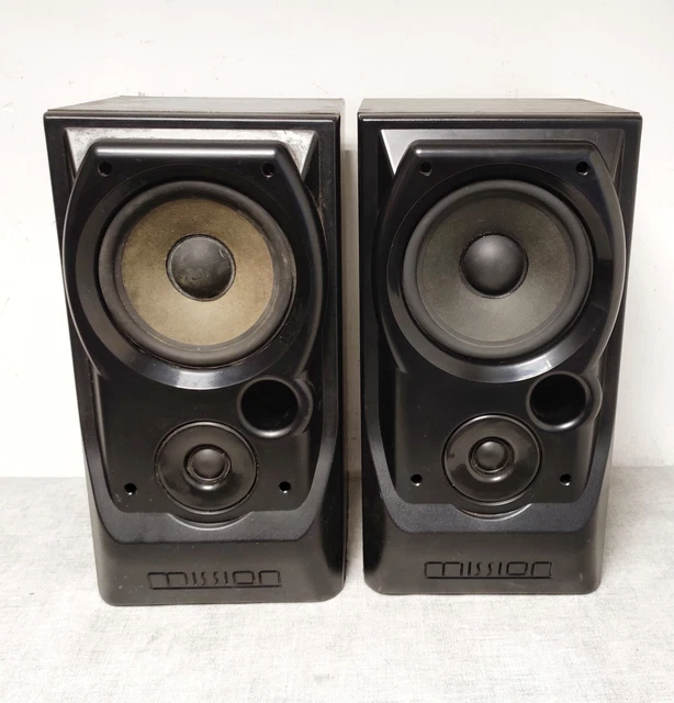 MISSION 730 2-WAY Reflex Loaded Speakers Black Hi-Fi Sound System ...