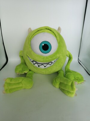 DISNEY MONSTERS UNIVERSITY Mike Wazowski Green One Eye Plush Soft Toy ...