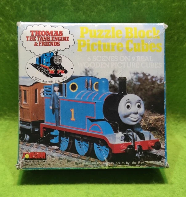 VINTAGE 1984 THOMAS The Tank Engine & Friends 6 Puzzle Block Picture ...