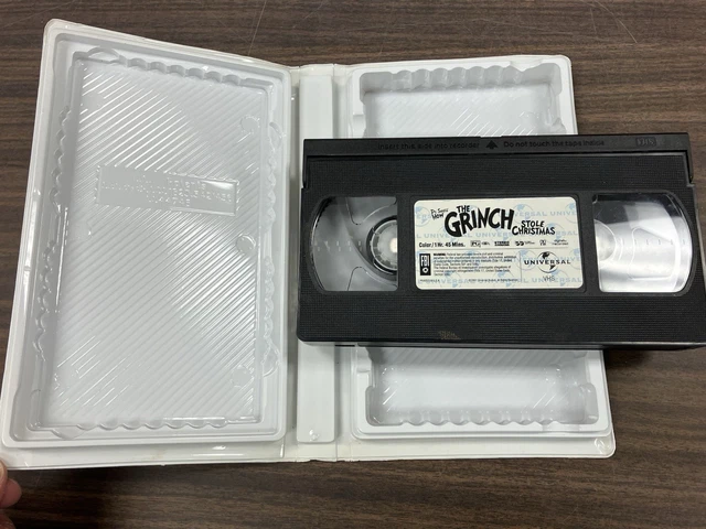 HOW THE GRINCH Stole Christmas VHS 2001 Jim Carrey Clamshell Acceptable ...