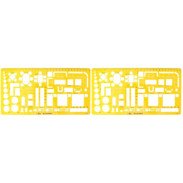 2 PIECES ARCHITECTURE Scale Ruler Drawing Multi Functional Activity ...
