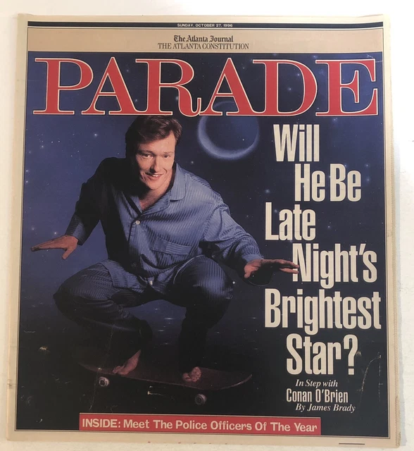 OCTOBER 27 1996 Parade Magazine Conan O’Brien £3.92 - PicClick UK