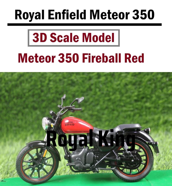 ROYAL ENFIELD &SCALE Model" Meteor 350 Fireball Rouge EUR 55,76 ...