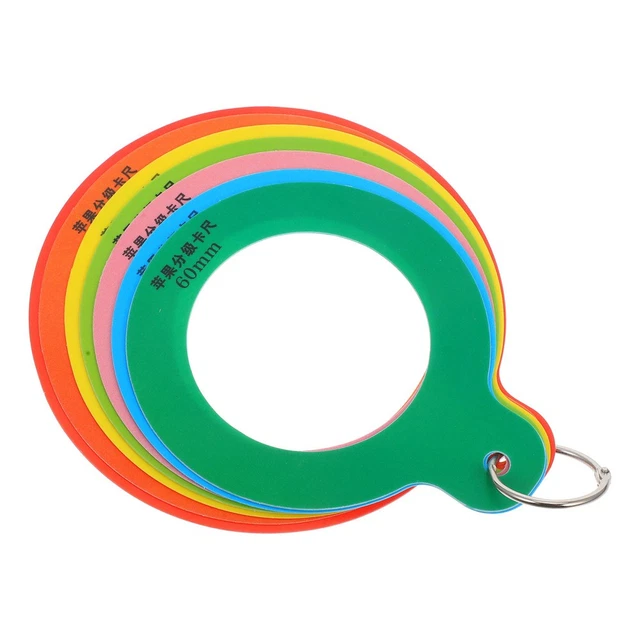 APPLE GRADED CALIPER Diameter Measuring Fruit Classification Circles £5 ...
