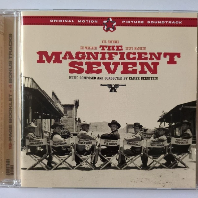 ELMER BERNSTEIN THE Magnificent Seven Soundtrack CD 24-Bit Remaster ...